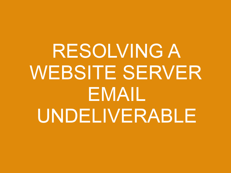 Resolving A Website Server Email Undeliverable Issue In Cpanel - XMart Host